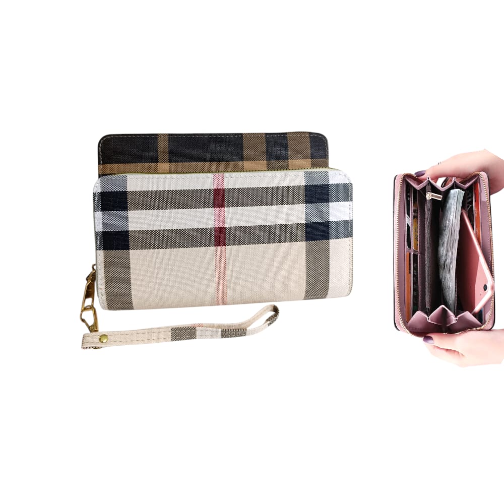 BILLETERA LUJO CUADROS DK-4523 - DonBodegon Mayorista - Todo al por mayor